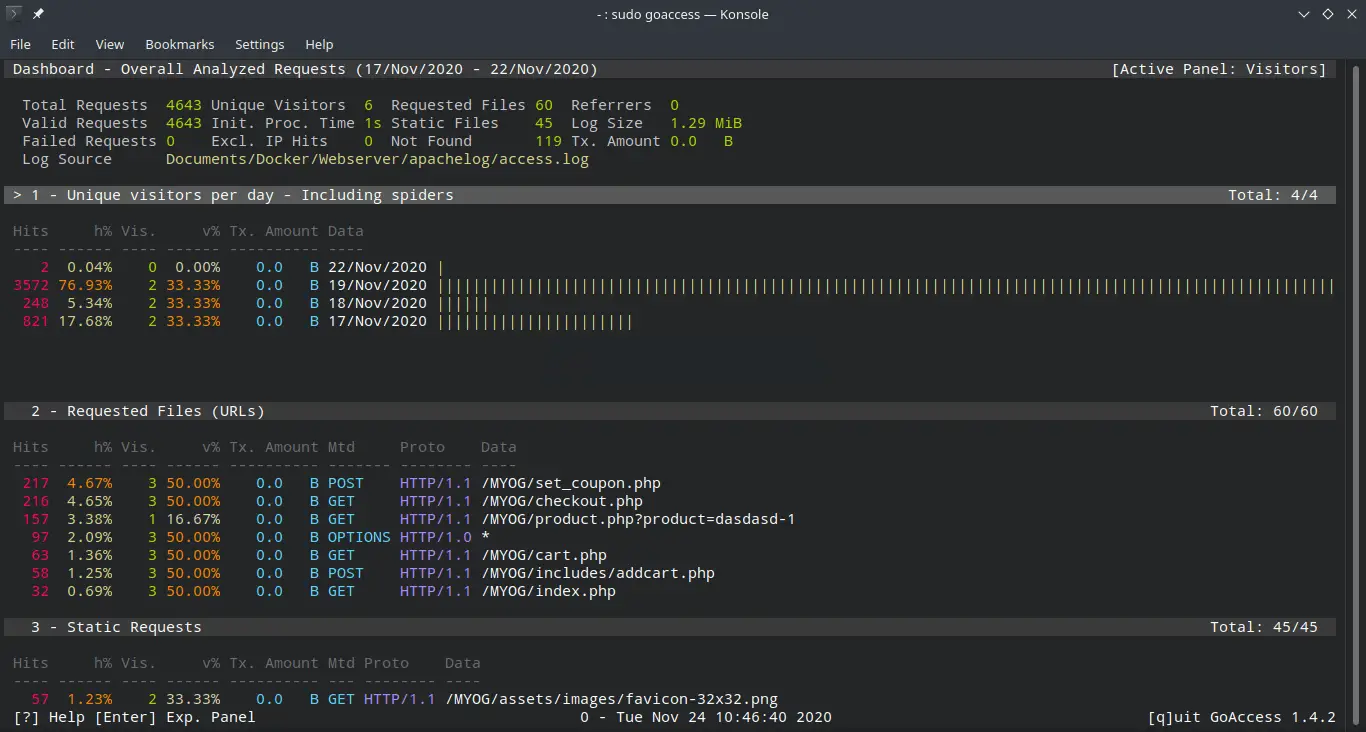 GoAccess Tool, Monitor Real-Time Apache and Nginx Server Log - TREND OCEANS GoAccess Tool, Monitor Real-Time Apache and Nginx Server Log - TREND OCEANS