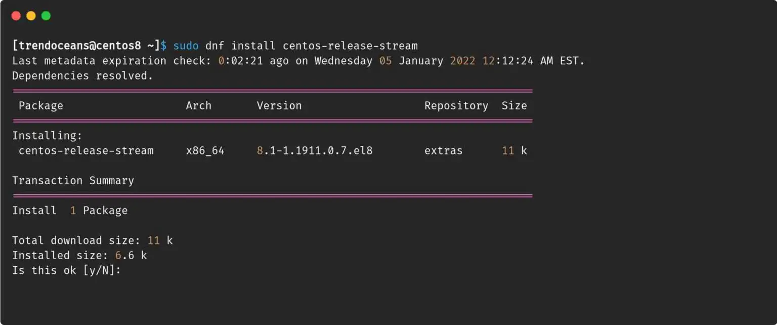 How to Migrate CentOS 8 Linux to CentOS Stream 8 - TREND OCEANS How to Migrate CentOS 8 Linux to CentOS Stream 8 - TREND OCEANS