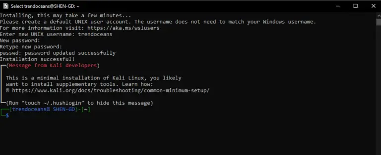 How to Install WSL2 and Kali Linux on Windows 10 and 11 - TREND OCEANS