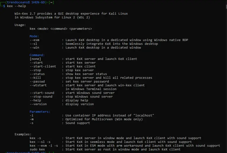 How to Install GUI (Win-Kex) for Kali Linux in WSL2 - TREND OCEANS