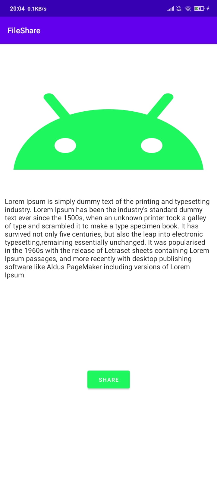 How to take and Share ScreenShot programmatically in Android Studio - TREND OCEANS