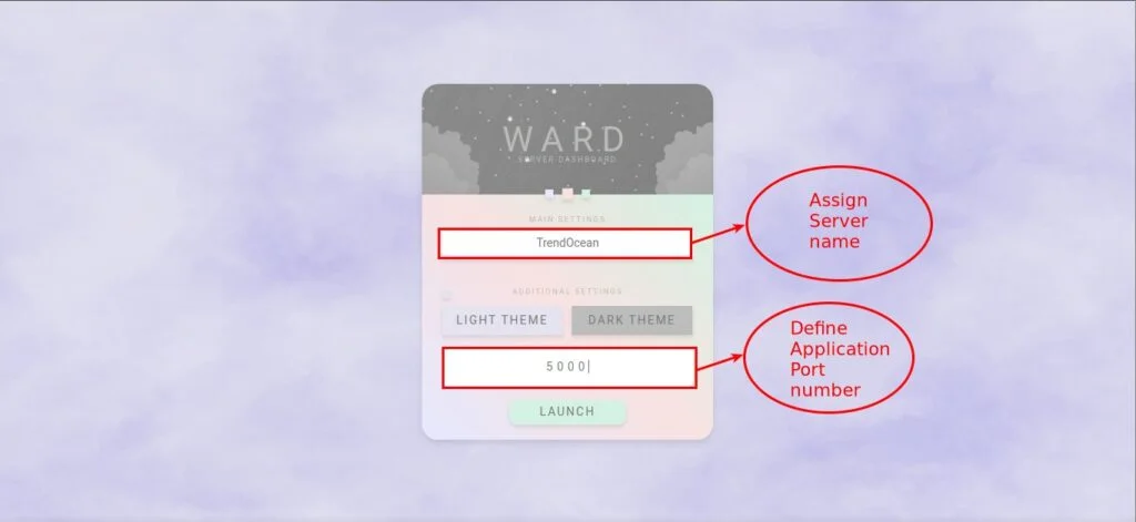 Ward server monitoring tool - TREND OCEANS