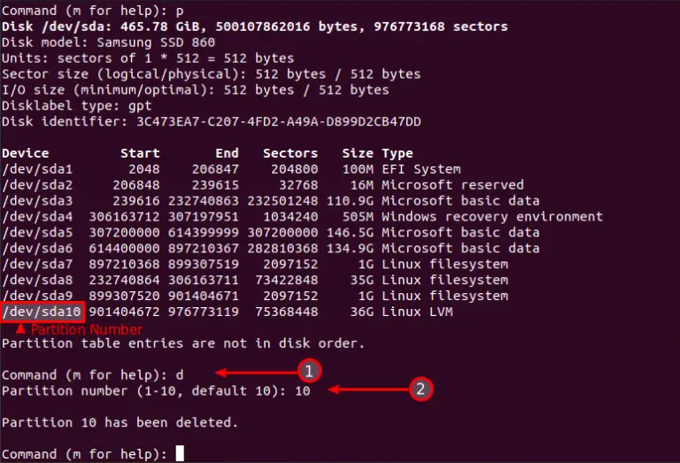 How To Delete Partition In Linux Using Command Line Fdisk Trend Oceans 2884