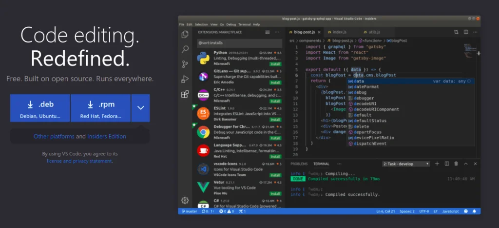 How to Install Visual Code on Linux using .DEB for Ubuntu & Debian - TREND OCEANS