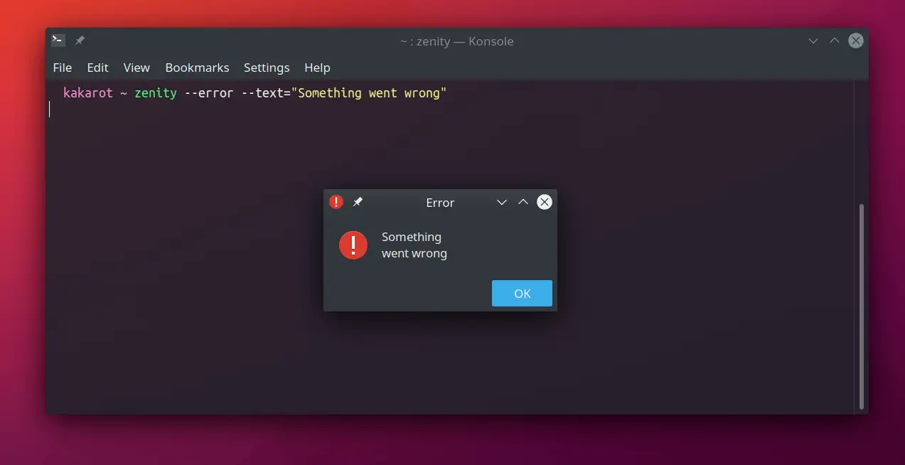 Zenity Create Graphical Gtk Dialog Box In Command Line And Shell