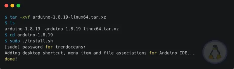 Install Arduino Software (IDE) on Linux - TREND OCEANS