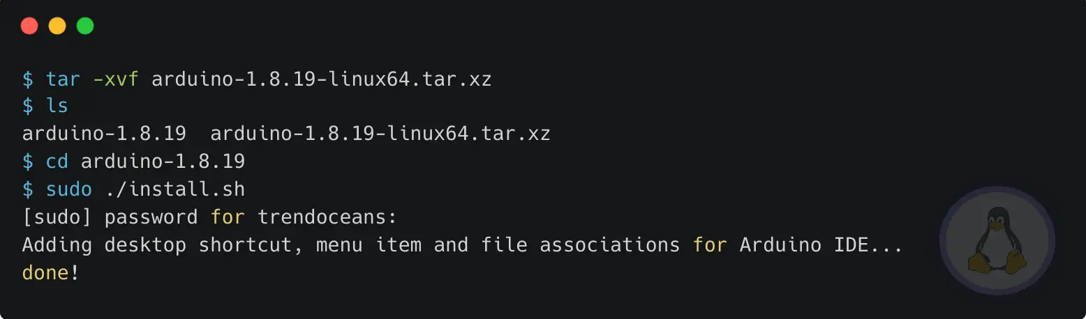 Install Arduino Software (IDE) on Linux - TREND OCEANS