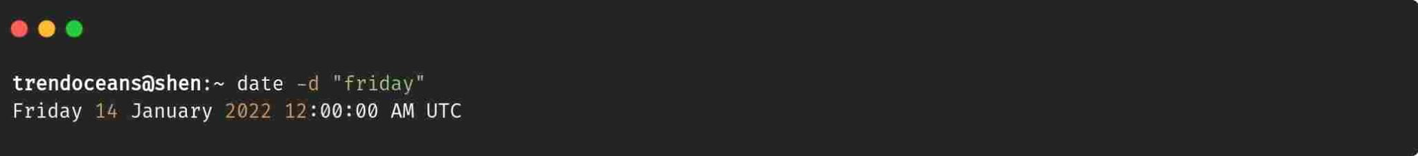 Date command usage in Linux - TREND OCEANS