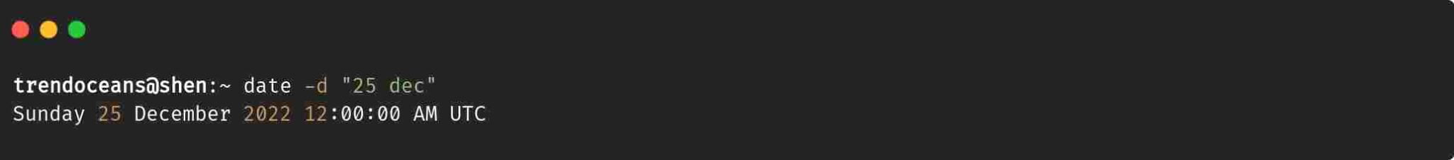 Date command usage in Linux - TREND OCEANS