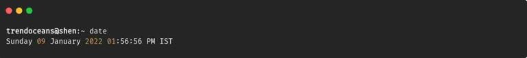 Date command usage in Linux - TREND OCEANS