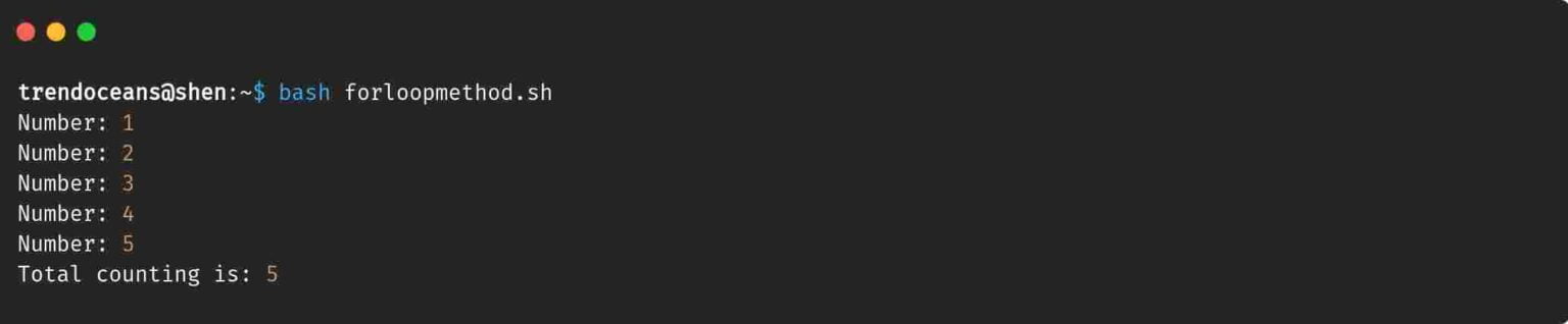 How to add or implement counter in bash scripting - TREND OCEANS