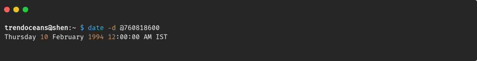 Date command usage in Linux - TREND OCEANS