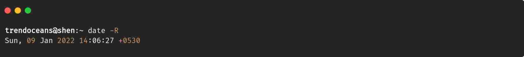 Date command usage in Linux - TREND OCEANS