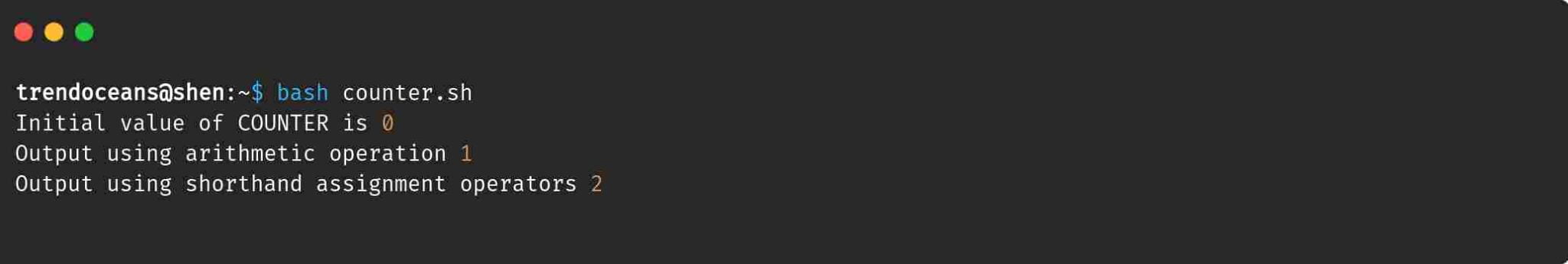 How To Add Or Implement Counter In Bash Scripting Trend Oceans