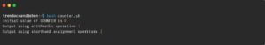How to add or implement counter in bash scripting - TREND OCEANS