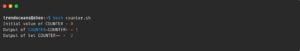 How to add or implement counter in bash scripting - TREND OCEANS