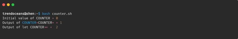How to add or implement counter in bash scripting - TREND OCEANS