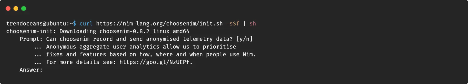 Install Nim Programming Language on Linux - TREND OCEANS