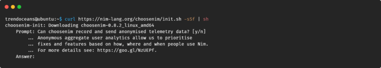 Install Nim Programming Language on Linux - TREND OCEANS