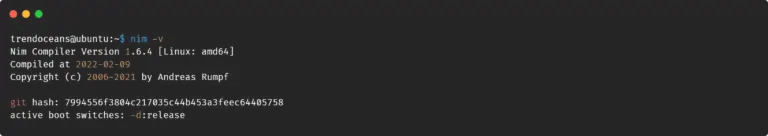 Install Nim Programming Language on Linux - TREND OCEANS