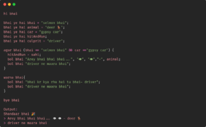 BhaiLang: A toy programming language syntaxes use Hindi slang - TREND ...