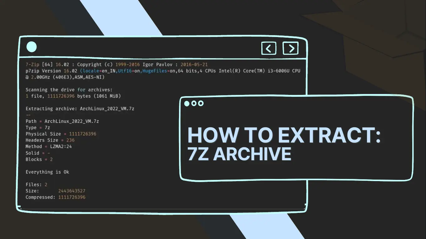 How To Extract A 7z Compressed File From Terminal In Linux TREND OCEANS