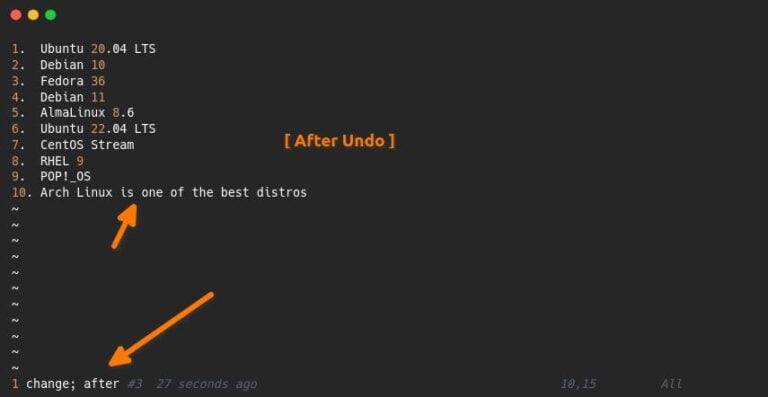 Undo and Redo Text in Vim Editor - TREND OCEANS