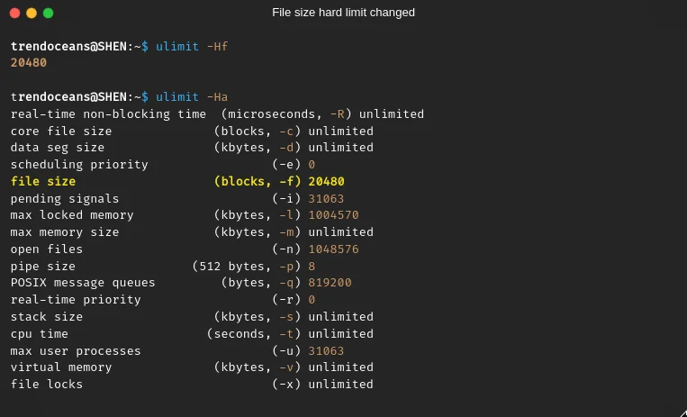 How to fix file size limit exceeded - TREND OCEANS