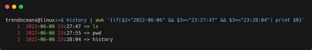 Display History With Date And Time In Linux TREND OCEANS
