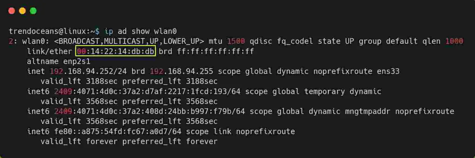 How to Get the MAC Address of a Network Interface Card - TREND OCEANS