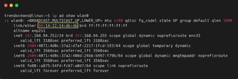 How to Get the MAC Address of a Network Interface Card - TREND OCEANS