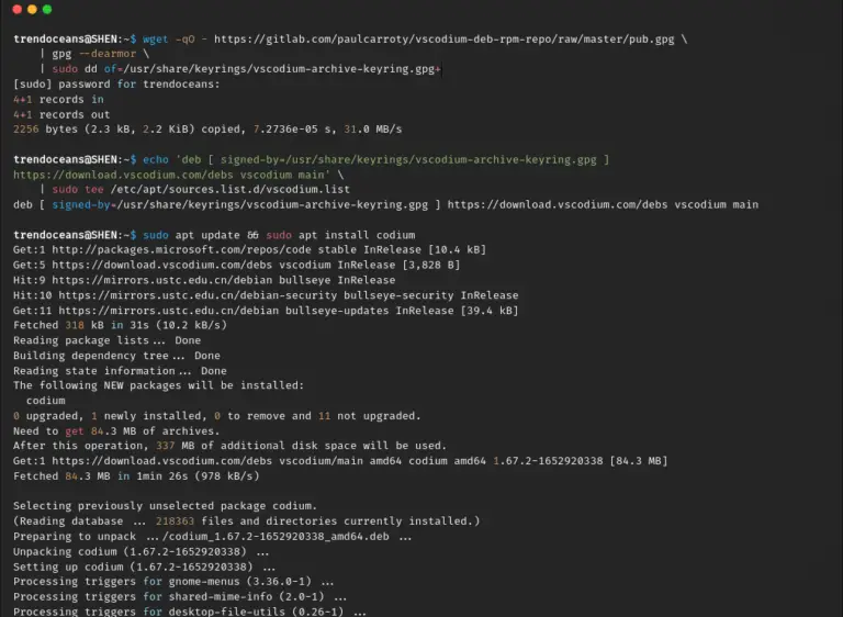 Install VSCodium Editor on Ubuntu, Pop!_OS, and all other Debian-based ...