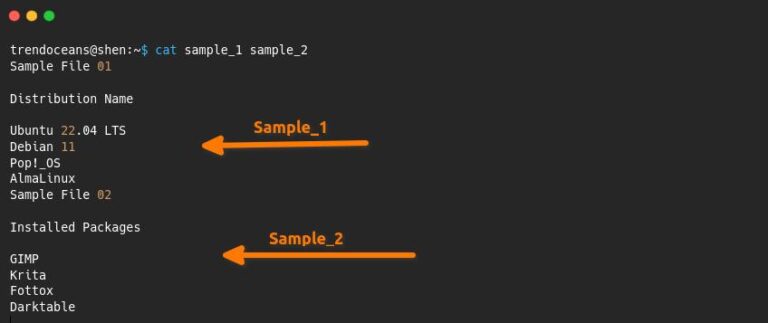 How to Combine Two Text Files in Linux - TREND OCEANS