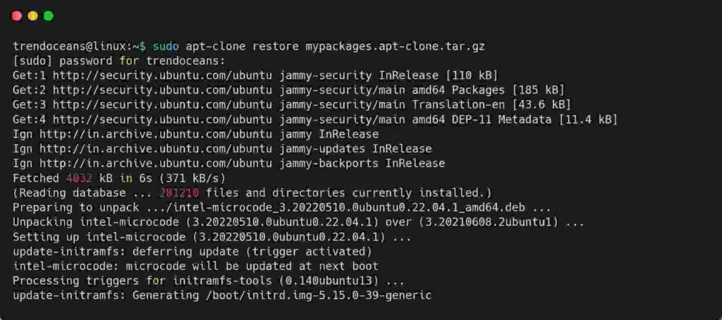 Backup List of Installed Packages and Restore Them on a Freshly Installed Ubuntu System - TREND ...