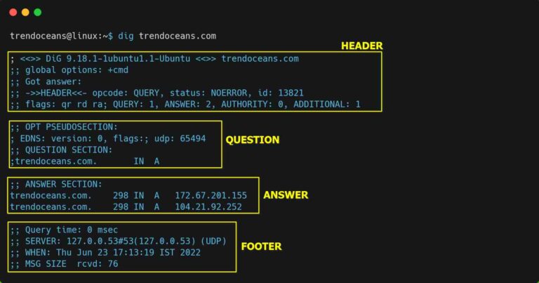 How to Install and Use dig and nslookup Commands in Linux for DNS ...