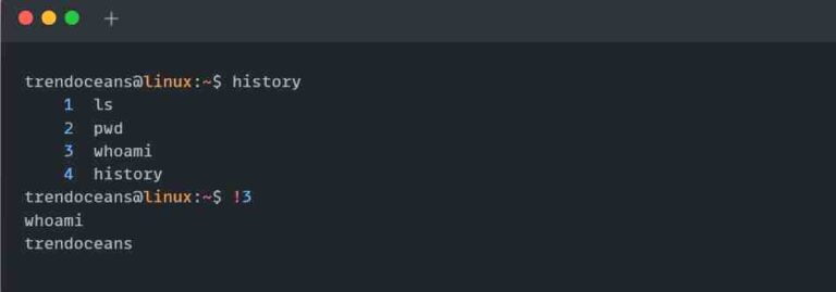 Linux History Command with Advance Examples - TREND OCEANS