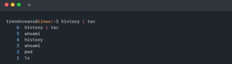 Linux History Command with Advance Examples - TREND OCEANS