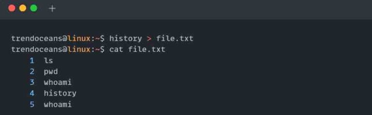 Linux History Command with Advance Examples - TREND OCEANS