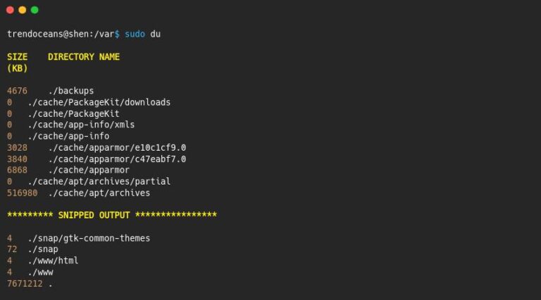 How to Find the Total Size of a Directory in Linux - TREND OCEANS