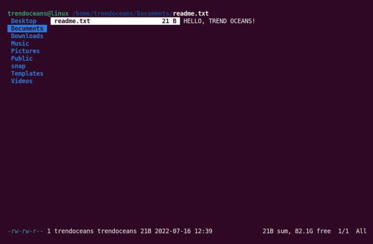 Ranger Terminal File Manager Inspired By Vim For Linux Trend Oceans