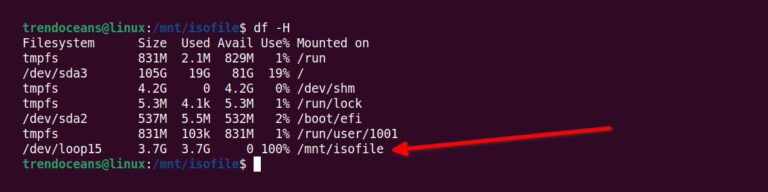 How to Mount and Unmount an ISO Image in Linux - TREND OCEANS