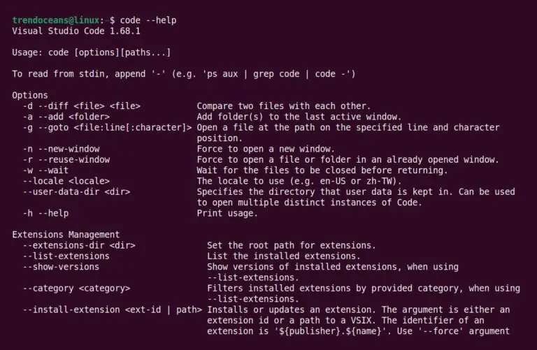 Manage VS Code from Command-Line Interface like a Pro - TREND OCEANS