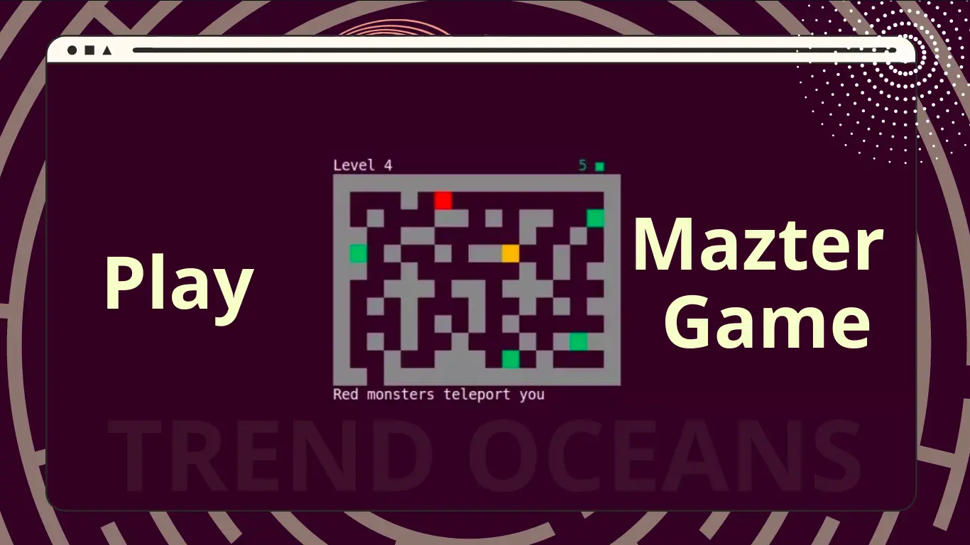 Mazter Game: A Maze in Your Linux Terminal - TREND OCEANS