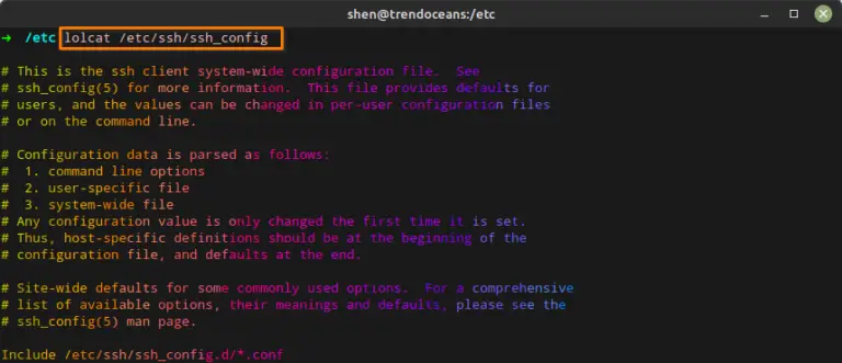 Lolcat: Make your Terminal Output Colourful - TREND OCEANS
