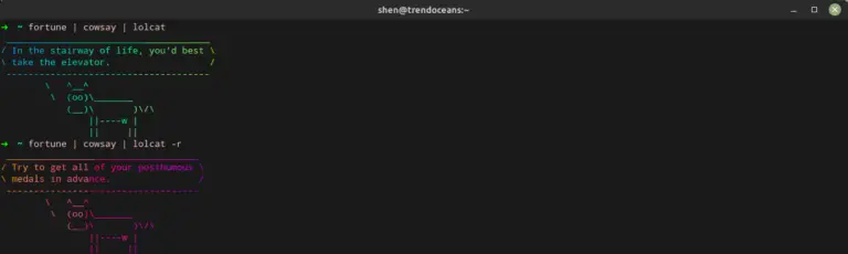 Lolcat: Make your Terminal Output Colourful - TREND OCEANS