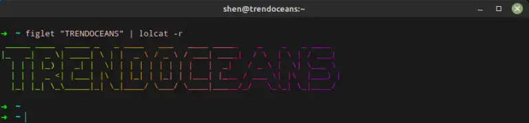 Lolcat: Make your Terminal Output Colourful - TREND OCEANS