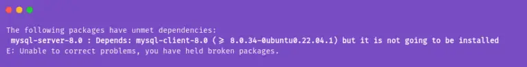 How to Fix Unmet dependencies Error During Package Installation or Upgrade - TREND OCEANS